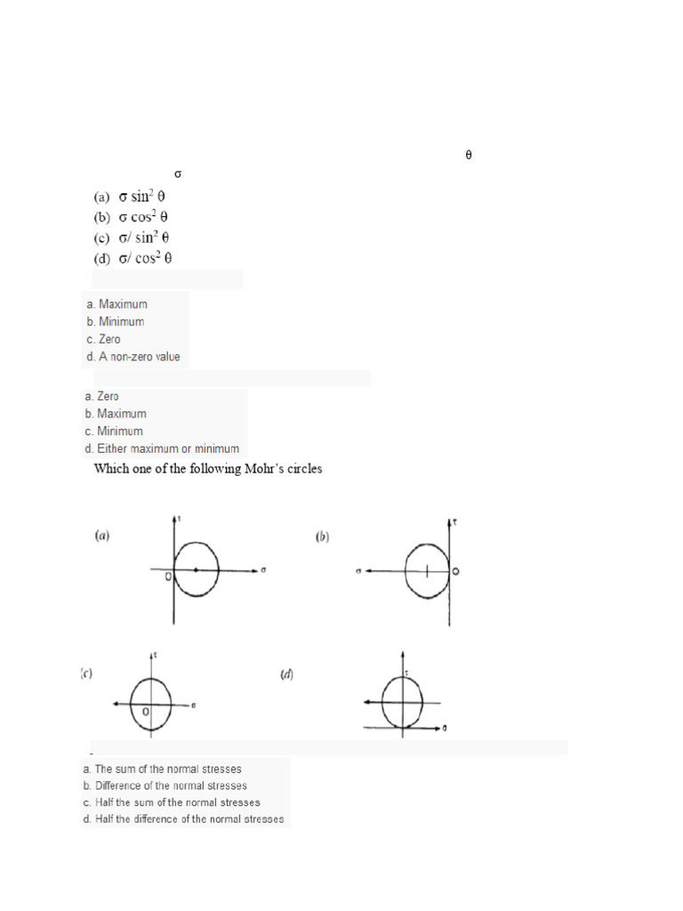 Tutorial Sheet 2 | PDF | Stress (Mechanics) | Mechanical Engineering