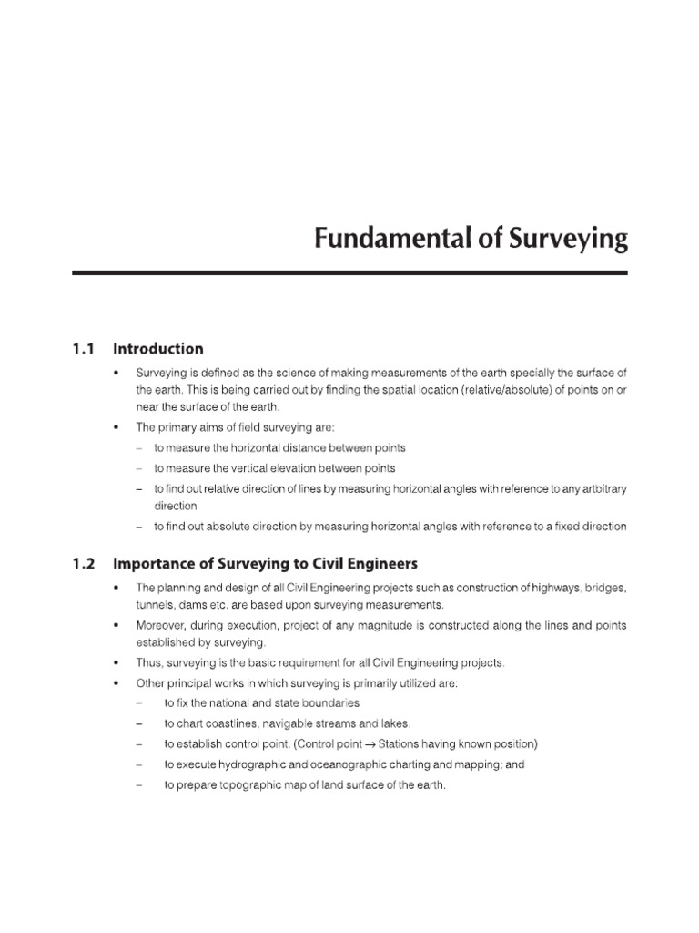 Basics of Surveying - 24239479 - 2024 - 10 - 20 - 12 - 22 | PDF
