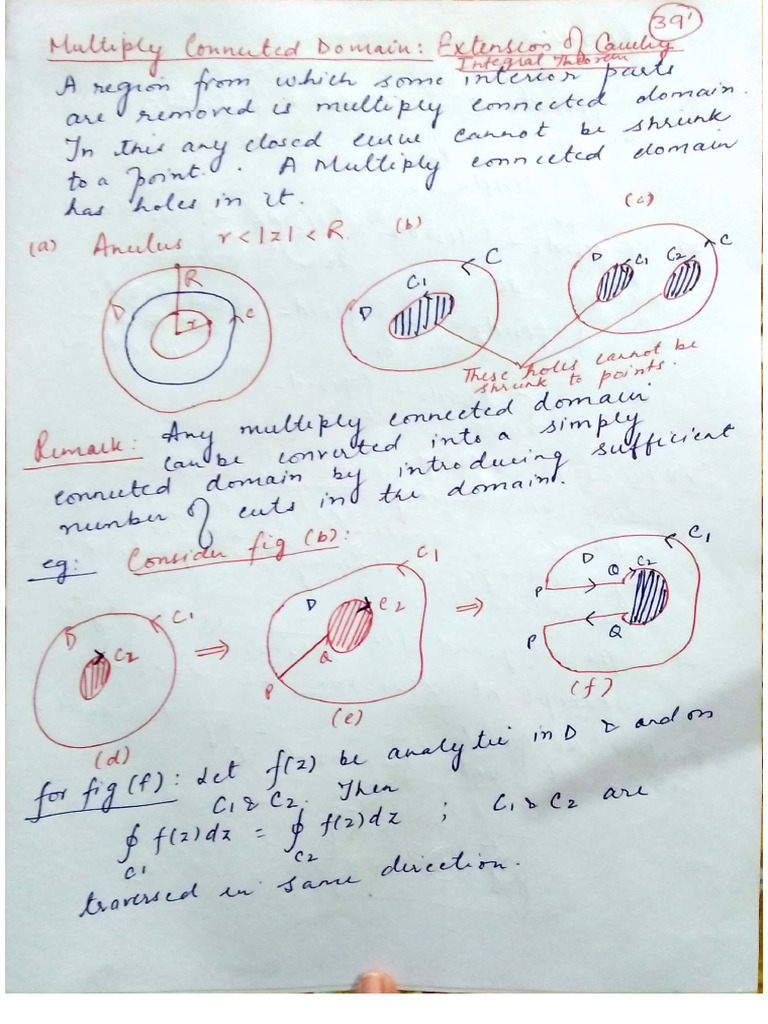 Lecture - Cauchy Integral Theorem PART II | PDF