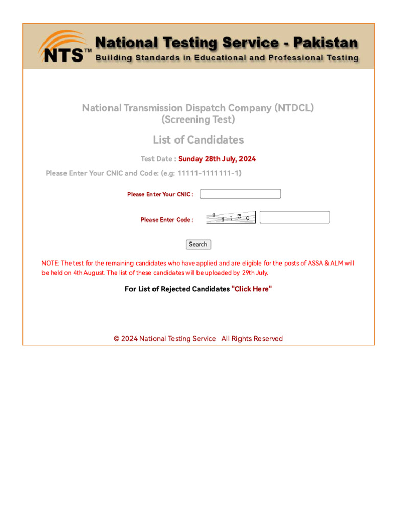 National Testing Service | PDF