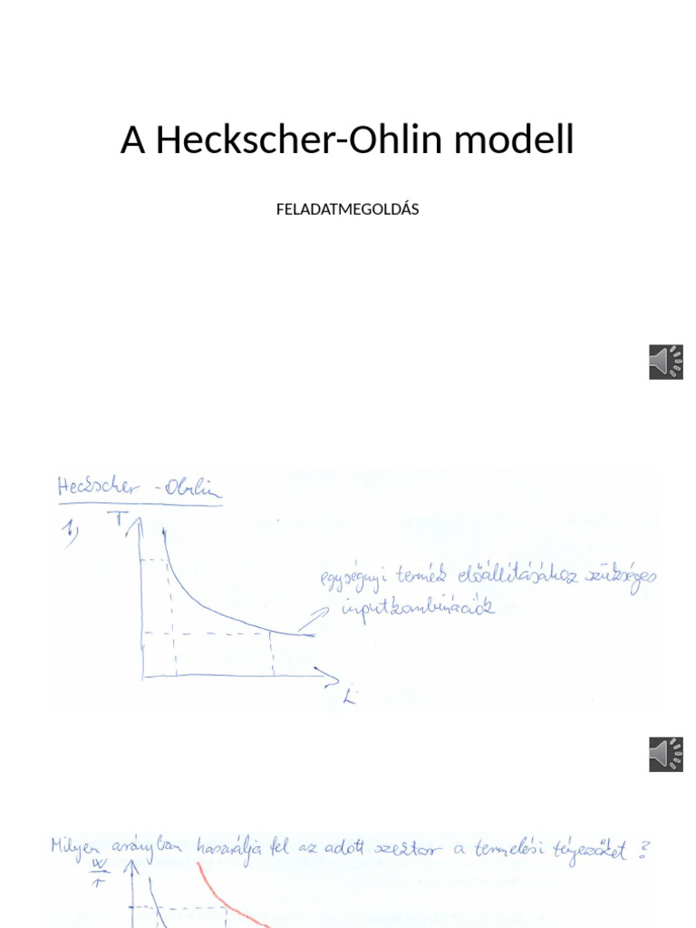 A Heckscher-Ohlin Modellje - Feladatmegoldás | PDF