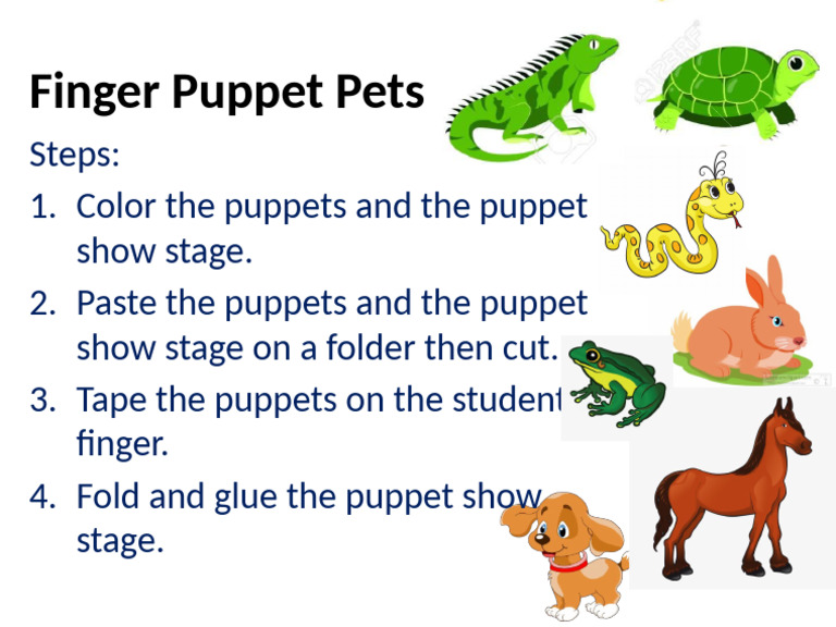 Finger Puppet Pets | PDF