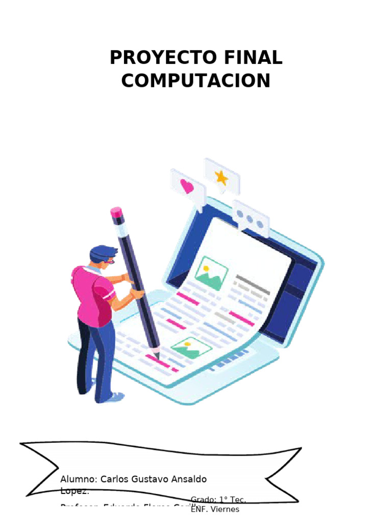 Proyecto - Final Computacion | PDF | Informática | Programa de computadora