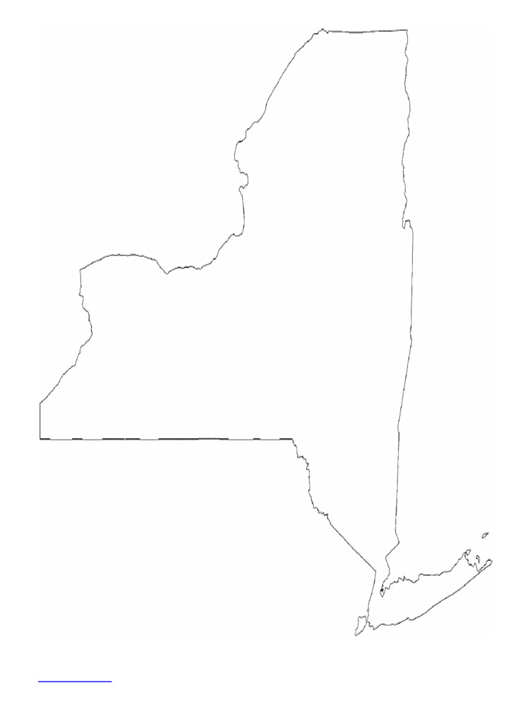 New York Outline Map | PDF