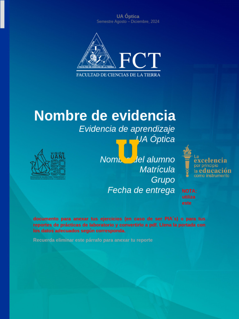 Portada - Evidencias 1 | PDF