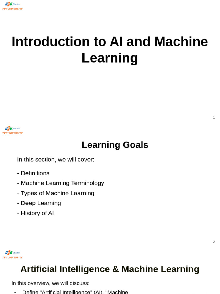 1.1.1. Introduction To AI and Machine Learning | PDF | Artificial ...