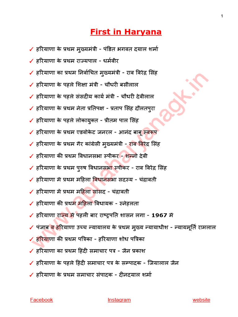 First in Haryana | PDF