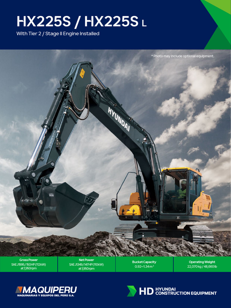 HS225SL Ficha Tecnica | PDF | Horsepower | Engines