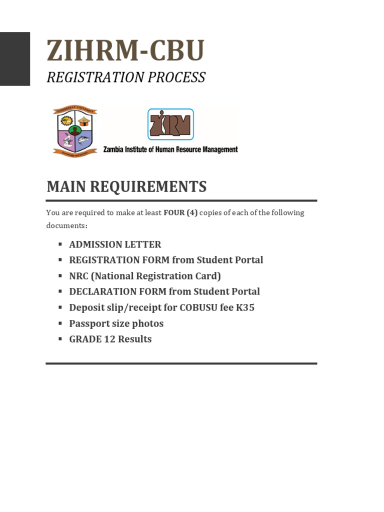 Registration Process | PDF