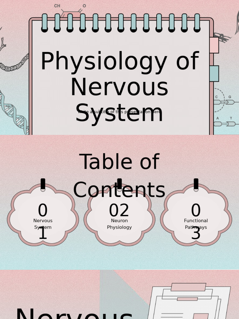 Modern Notes Physiology of Nervous System Slides | PDF ...