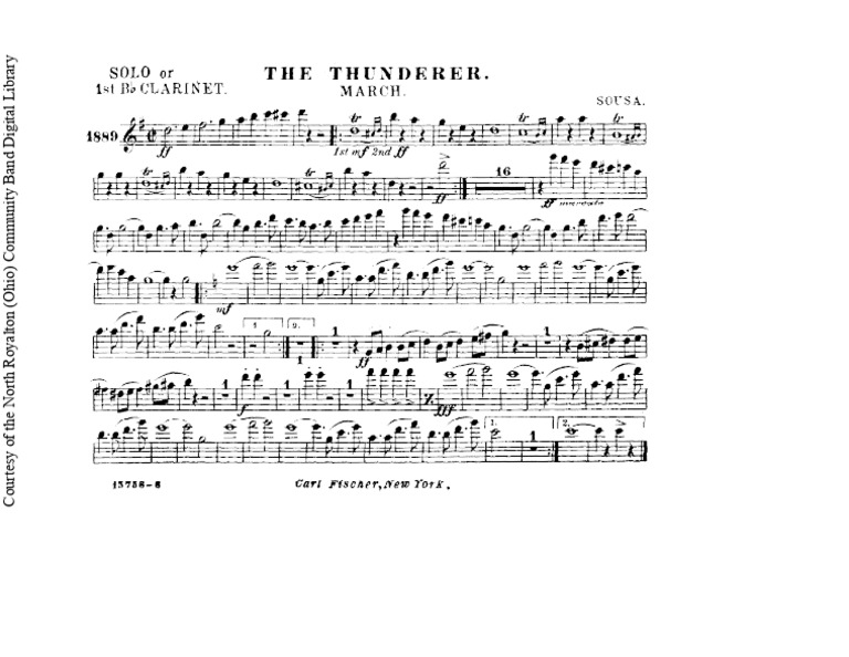 Clarinete 1 The Thunder | PDF