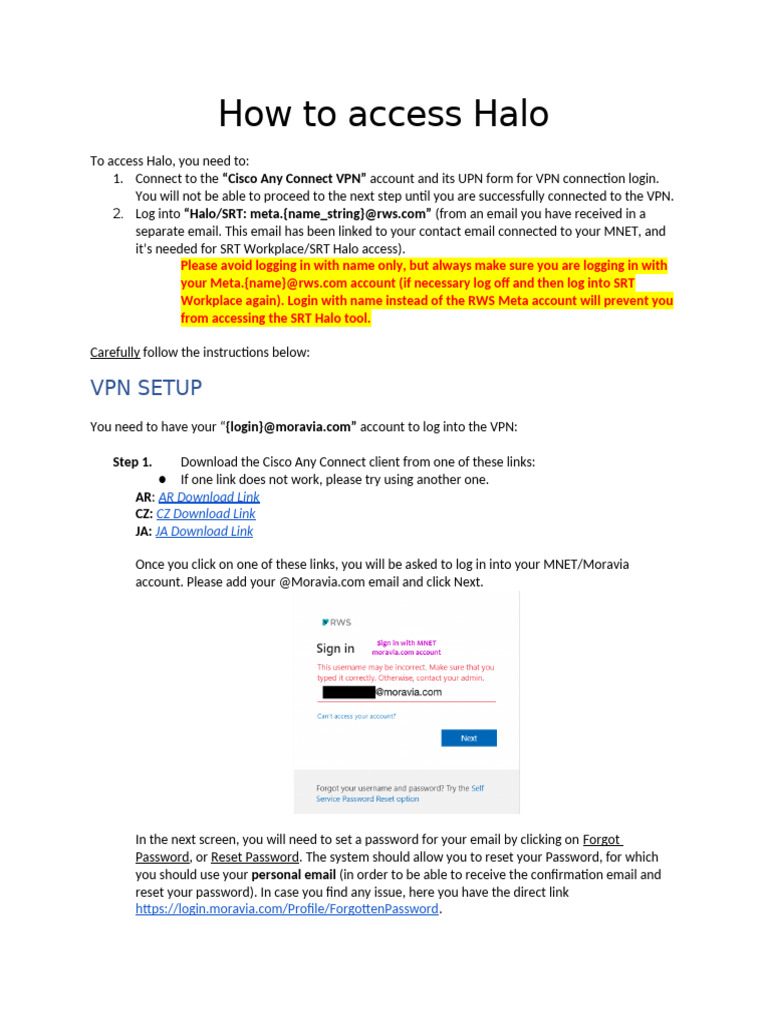 How_to_access_Halo | PDF | Login | Mobile App