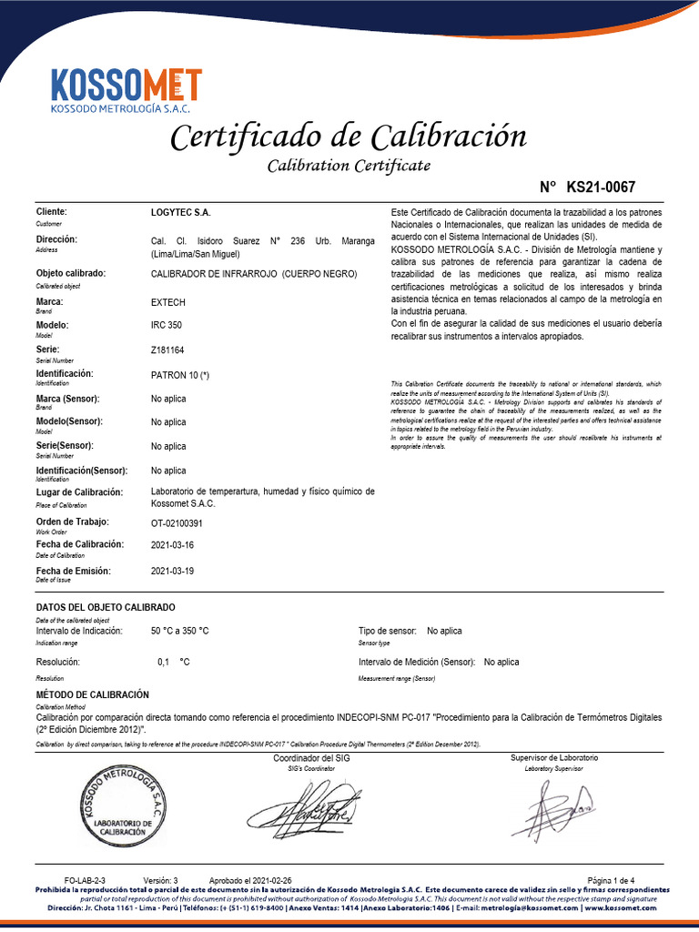 Patron Camara Termometro | PDF | Sensor | Science