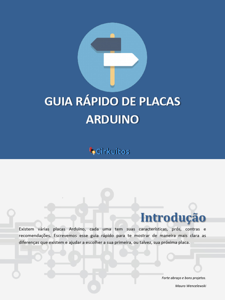 Guia Rápido de Placas Arduino - PDF Versão 1 | PDF | Arduino | USB