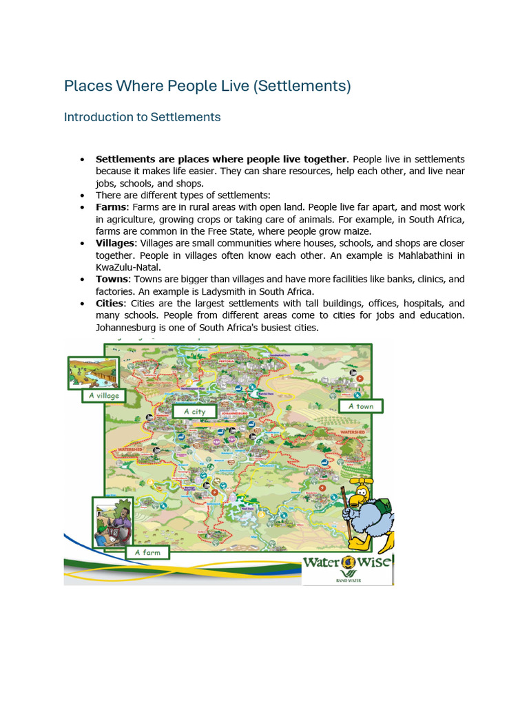 Grade 4 Geography Notes | PDF | Sidewalk | Road