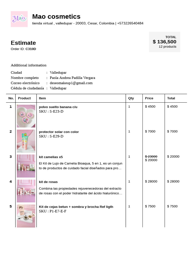 Mao Cosmetics173222387696779 | PDF
