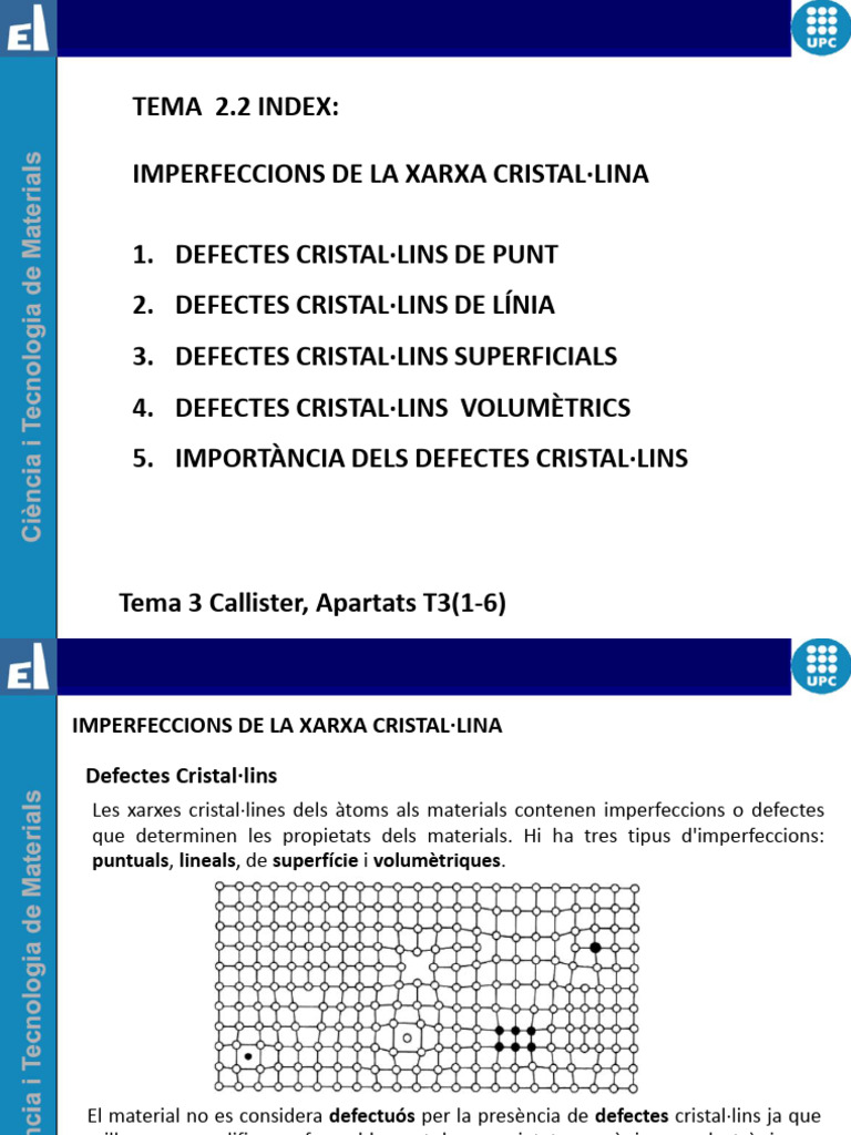 Tema 2b - Teoria - Defectos | PDF