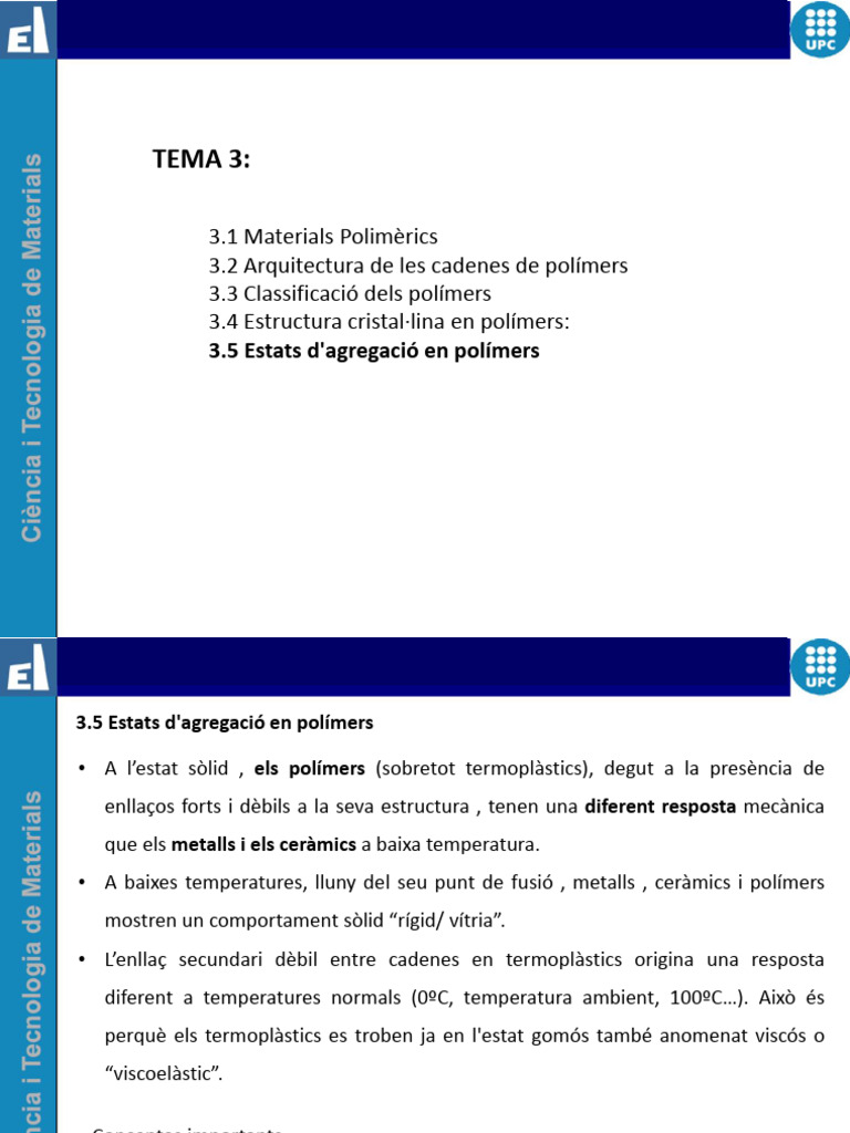 Tema 4a - Polímeros II - CAT | PDF