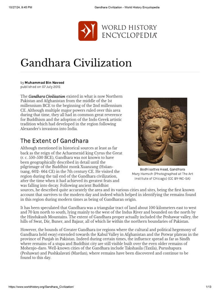 Overview of Gandhara Civilization | PDF