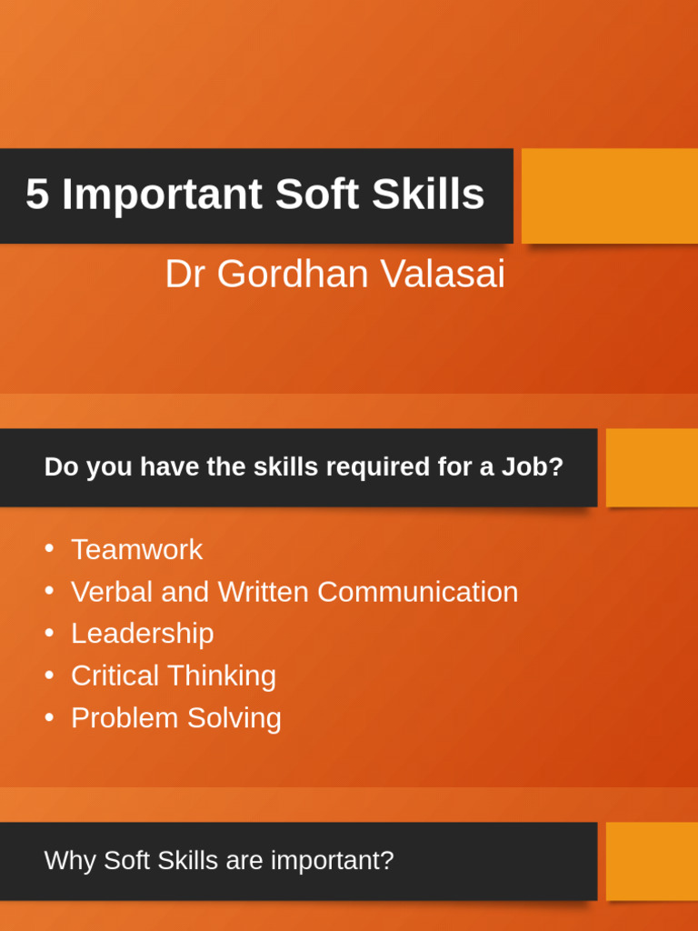 5 Important Soft Skills | PDF