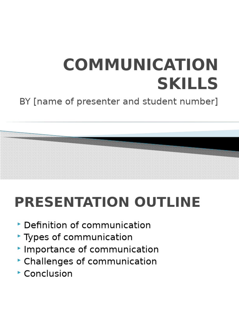 Communication Skills | PDF