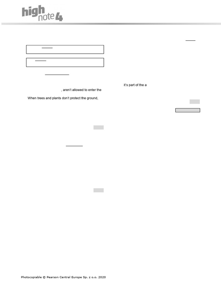 HighNote4 U2B Vocabulary Quiz A | PDF | Climate | Atmosphere Of Earth
