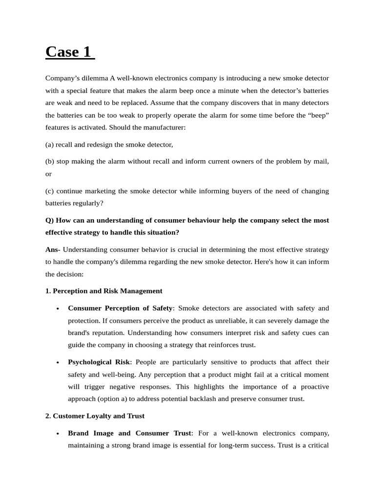 Case Study Consumer Behavior | PDF | Consumer Behaviour | Brand