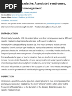 Walton Centre Headache Diary Template | PDF | Headache | Neurology