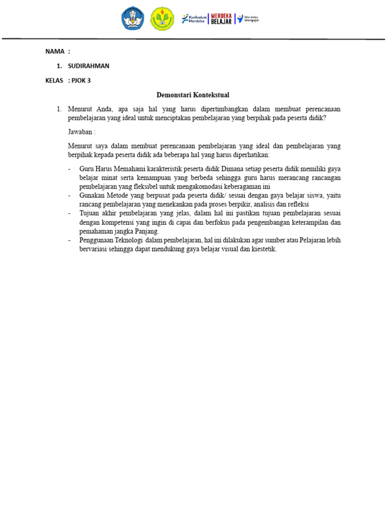 Demonstrasi Kontekstual | PDF