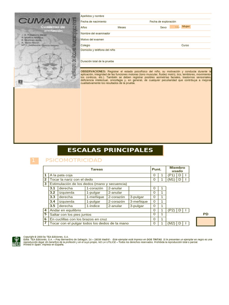 Protocolo de Registro Cumanin | PDF