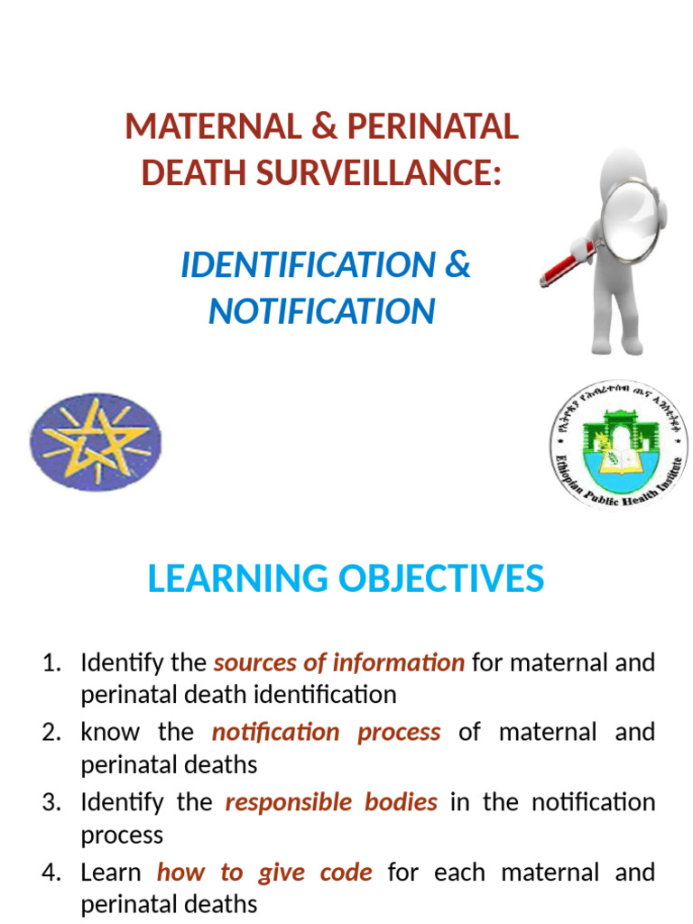 5 Identification Notification MPDs 2 | PDF | Maternal Death | Health ...