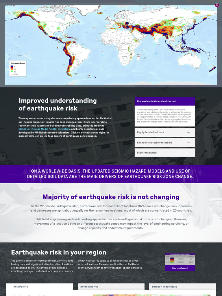 FM Global Earthquake Map | PDF | Earthquakes | Seismology