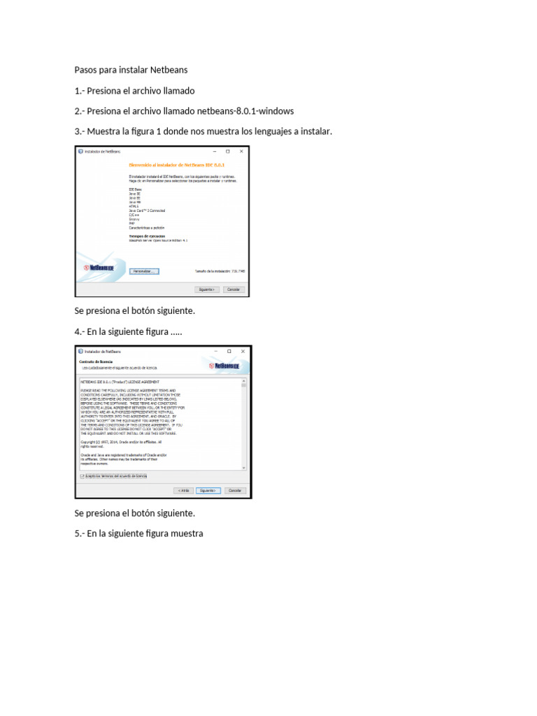 Guía para instalar Netbeans | PDF