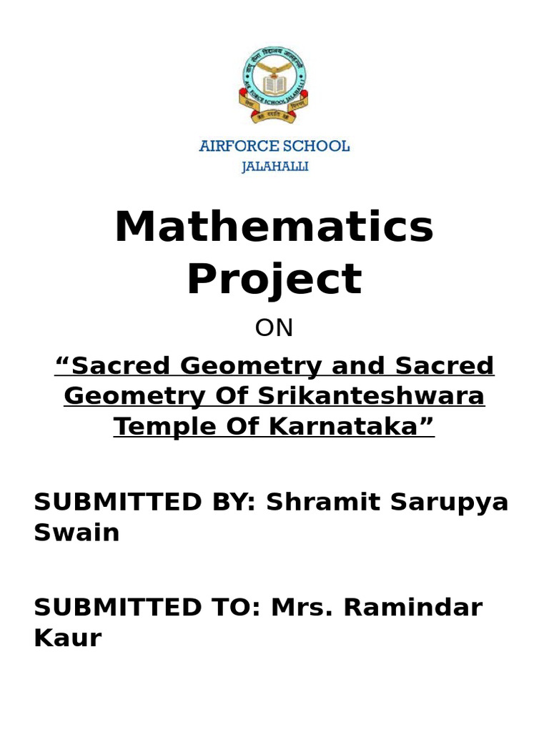 Mathematics Project | PDF | Mandala