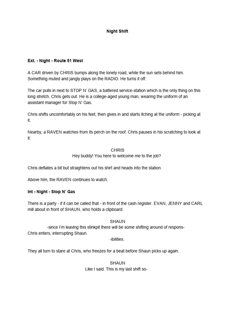 Night Shift Episode 1 | PDF