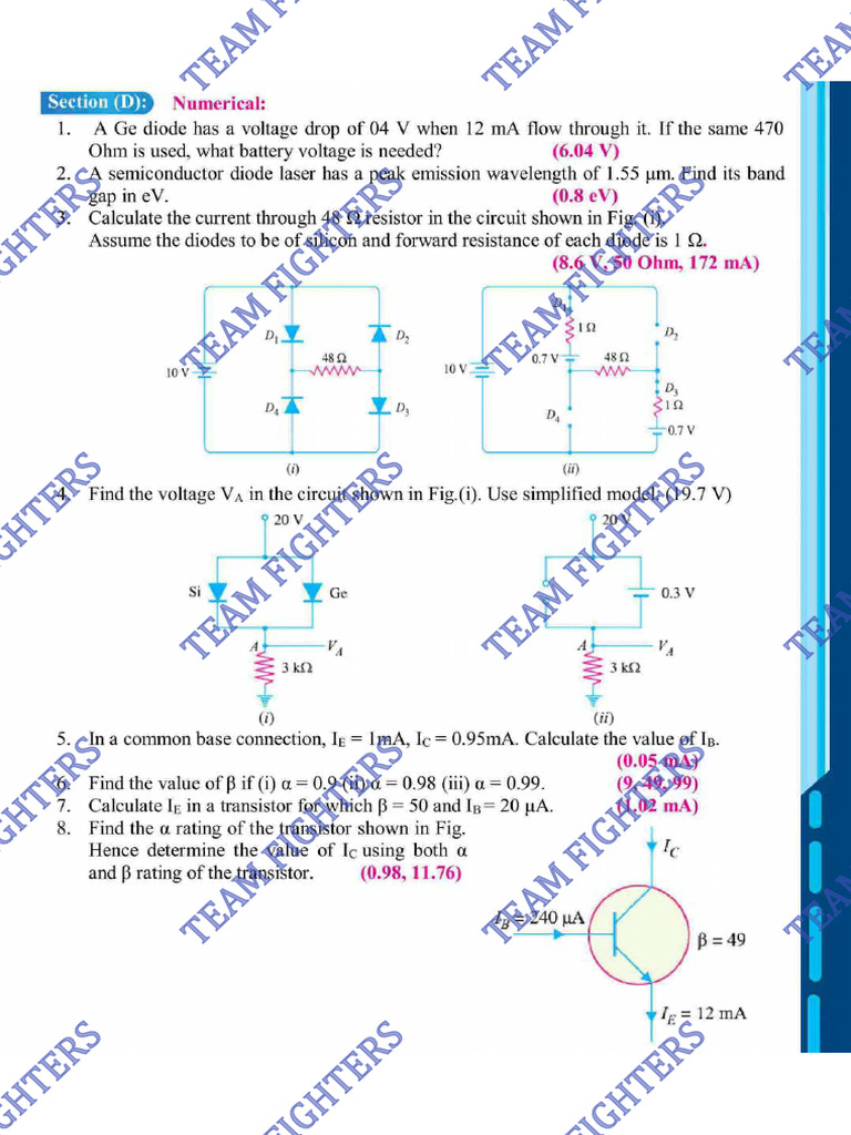 Xii-Physics - Chap 22 Numerical Solved - Team Fighters | PDF