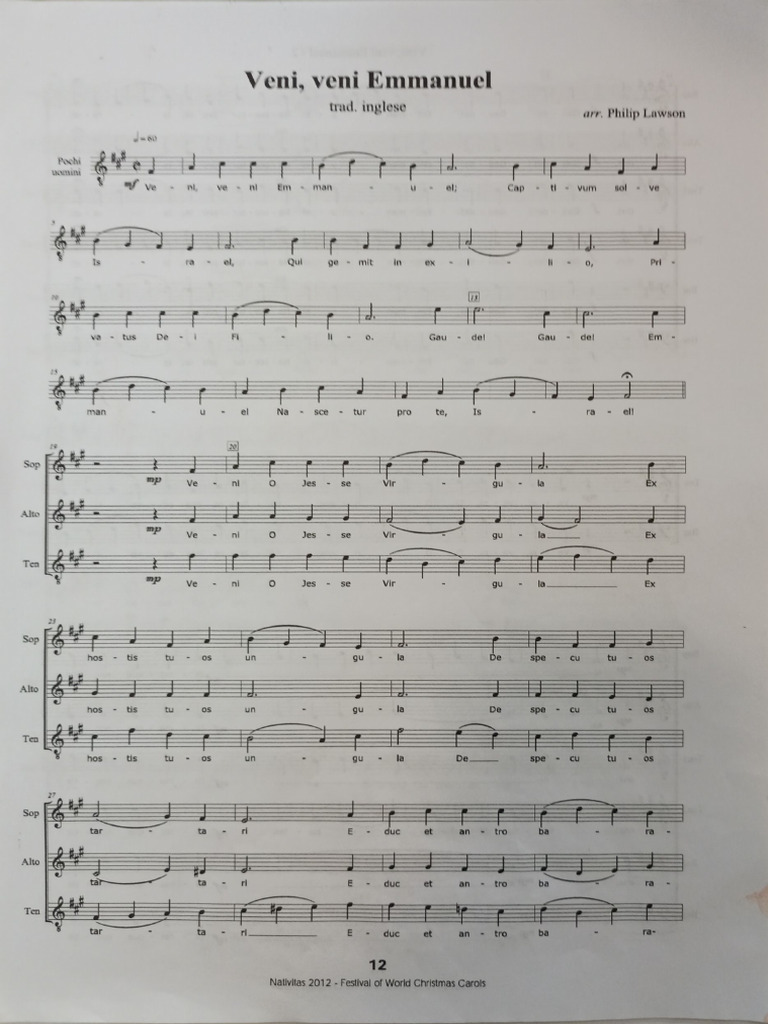 Veni, Veni Emmanuel | PDF