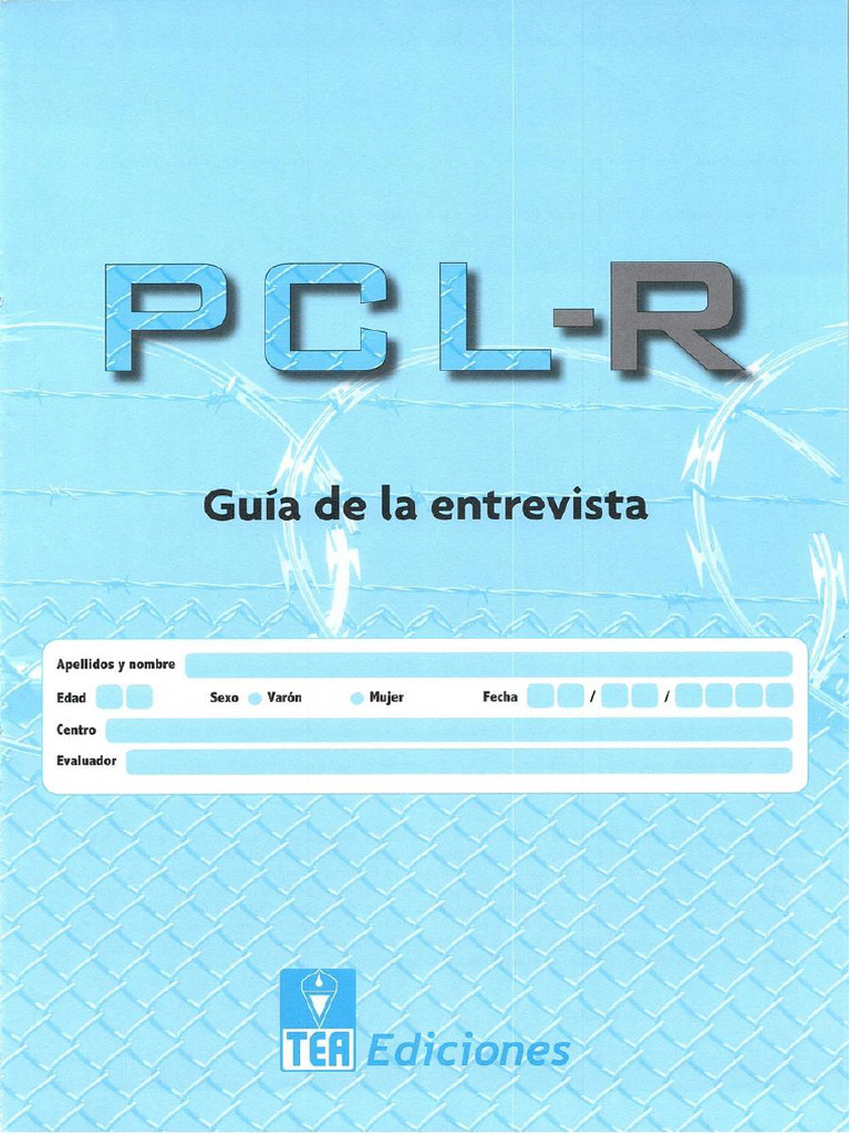 PCL-R Guía de La Entrevista | PDF