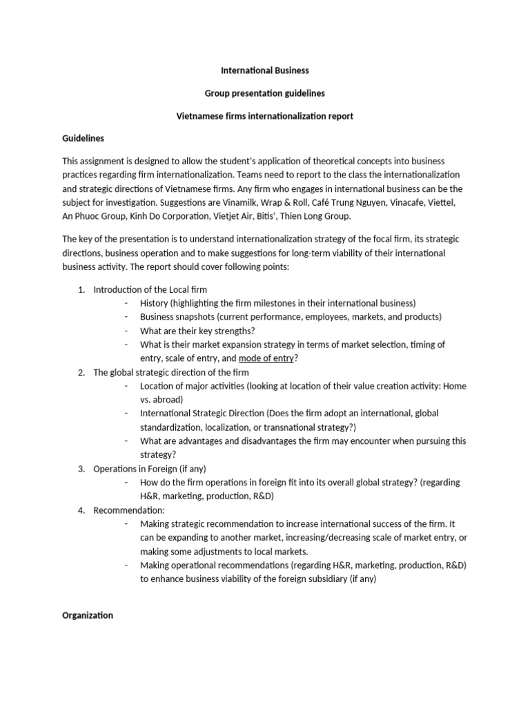 Midterm Project - 2 - VNese Firms Strategy | PDF | Internationalization ...