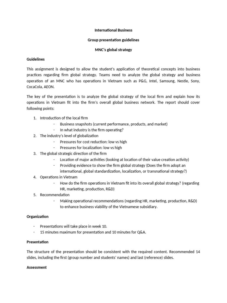 MNC Strategy Analysis in Vietnam | PDF | Business