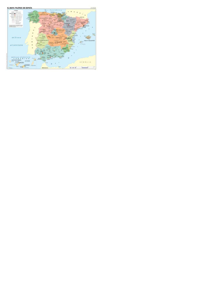 Mapa Politico de Espana | PDF