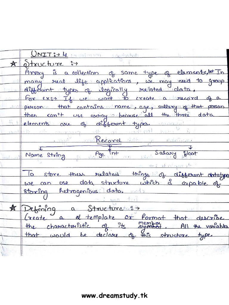 C Programming (Unit 4) | PDF