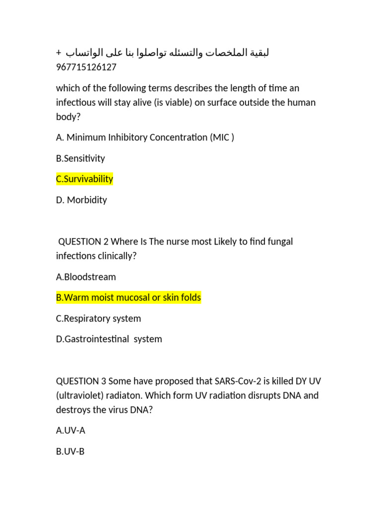 Micro MCQs | PDF | Virus | Immune System