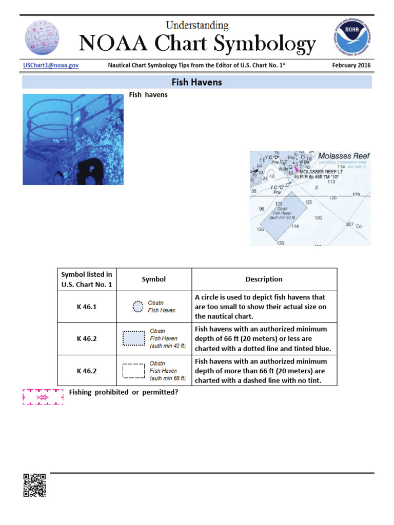 Fish Havens: NOAA Chart Symbols Explained | PDF | Oceanography ...