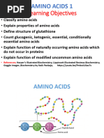 Amino Acids Classification Chart | PDF