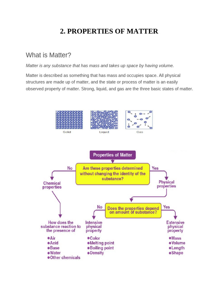 Properties of Matter | PDF