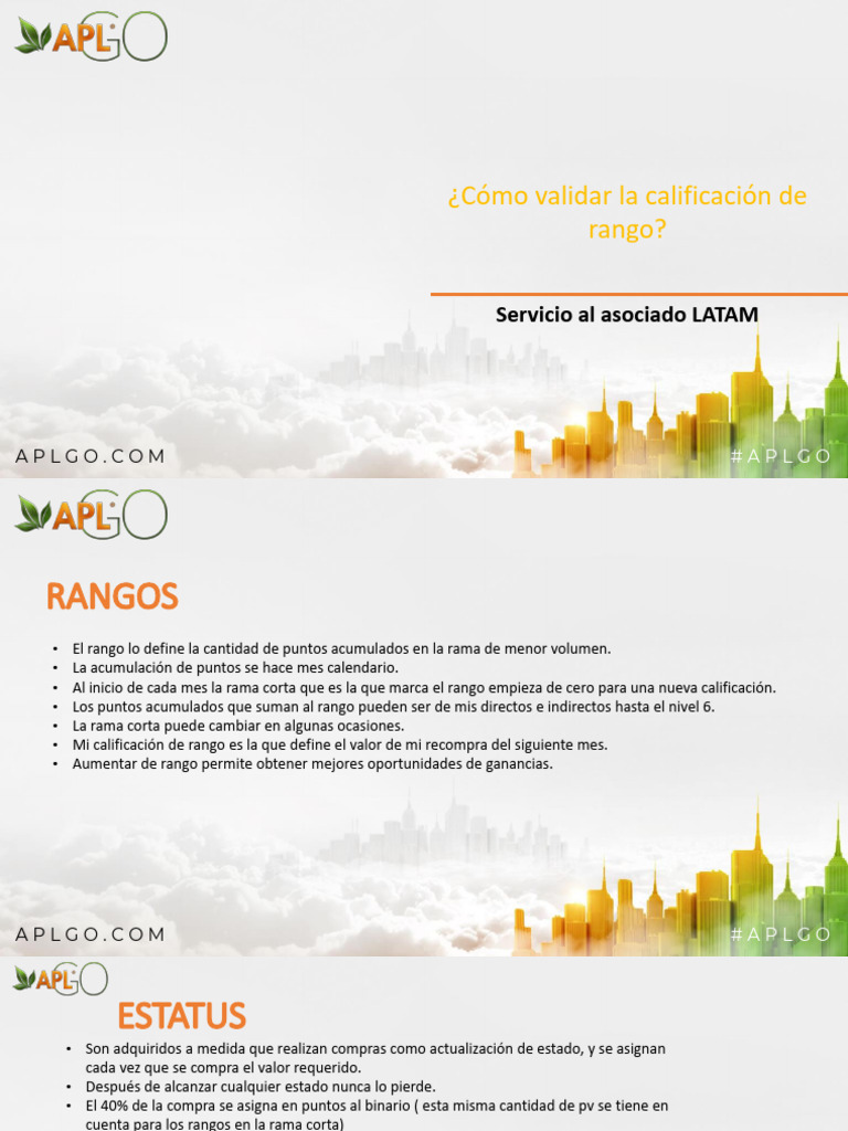 Como Validar La Informacion de Tu Rango | PDF