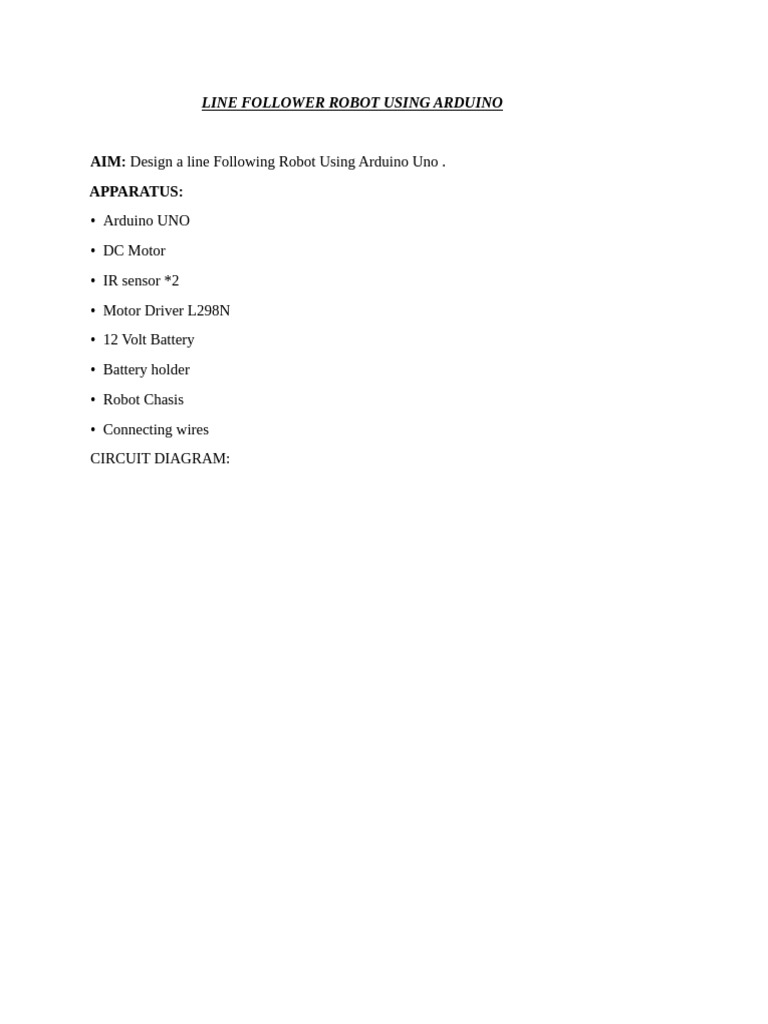 4. line Following Robot-1 (1) | PDF | Arduino | Electricity 4. line Following Robot-1 (1) | PDF | Arduino | Electricity
