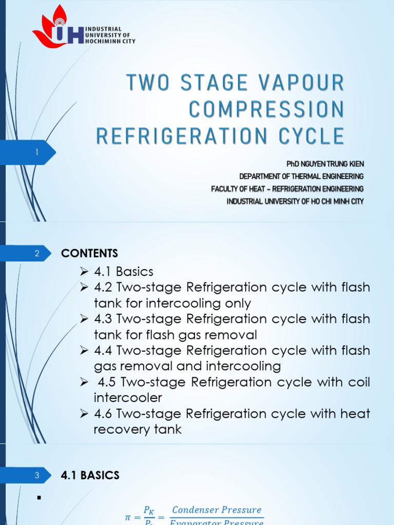 Chapter 4 - Two-Stage Vapour Compression Refrigeration Cycle | PDF | Continuum Mechanics ...