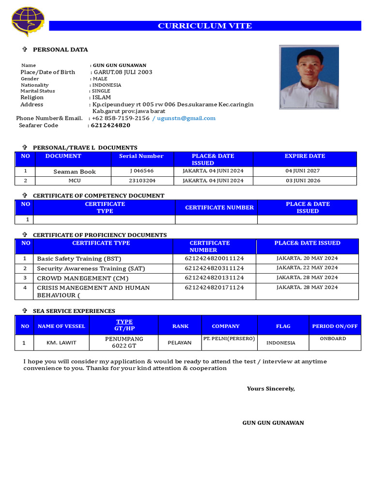CV - Gun Gun Gunawan | PDF